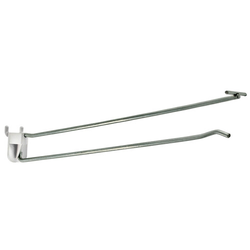 12" Metal Wire Flip Scan Plastic Quick Back Hook: 0.212" Diameter, 50 ...