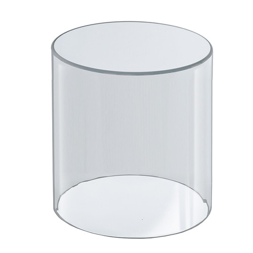 Clear Acrylic Cylinder Display, Plastic Round Container and Riser, 8"W ...