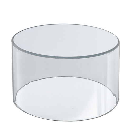 Clear Acrylic Cylinder Display, Plastic Round Container and Riser, 10"W ...