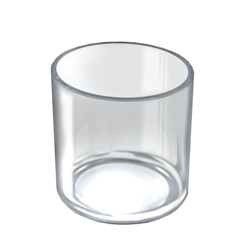 5" Dia. Deluxe Clear Acrylic Round Cylinder Bin for Counter, 4-Pack ...