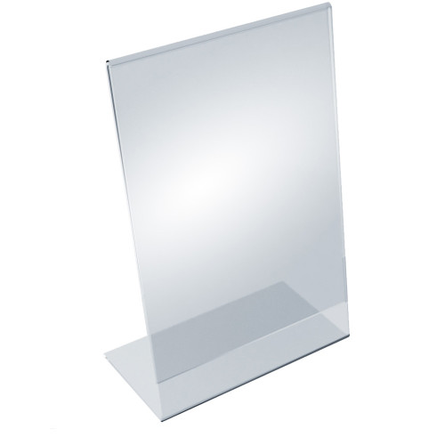 Angled L-Shaped Sign Holder Frame with Slant Back Design 8.5"x 14''High ...