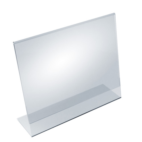Angled L-Shaped Sign Holder Frame with Slant Back Design 14"x 11''High ...