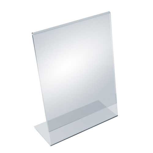 Angled L-Shaped Sign Holder Frame with Slant Back Design 9"x 12''High ...