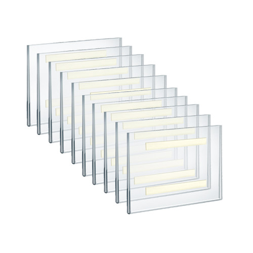 Self Adhesive Clear Acrylic Wall Sign Holder Frame 8.5" W x 5.5" H ...