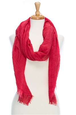 Solid Soft Fringe Scarf - Stanford Health Care Gift Shop