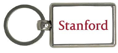 Metal Rectangle Key Tag-SU - Stanford Health Care Gift Shop