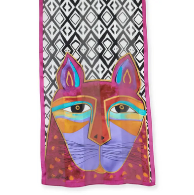 Whiskered Cats Silk Scarf - Stanford Health Care Gift Shop
