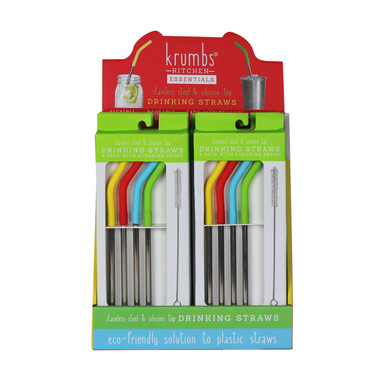 Krumbs-Stainless Steel Straws - Stanford Health Care Gift Shop