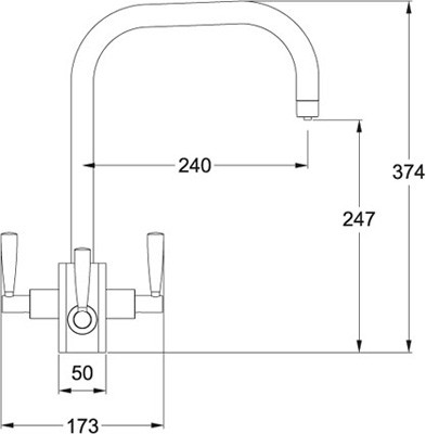 Franke FilterFlow Kubus Filter Tap - Sinks
