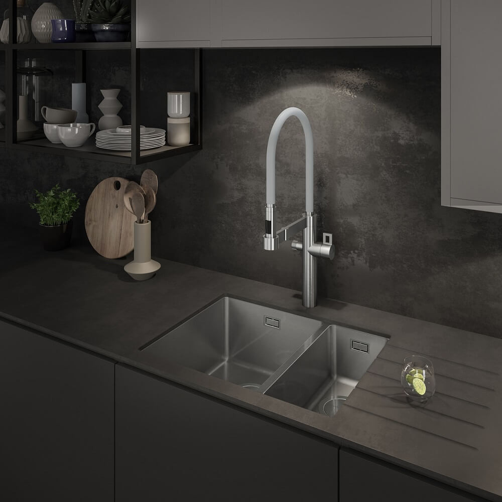 Abode Matrix R15 Stainless Steel Undermount Sink | Sinks.co.uk