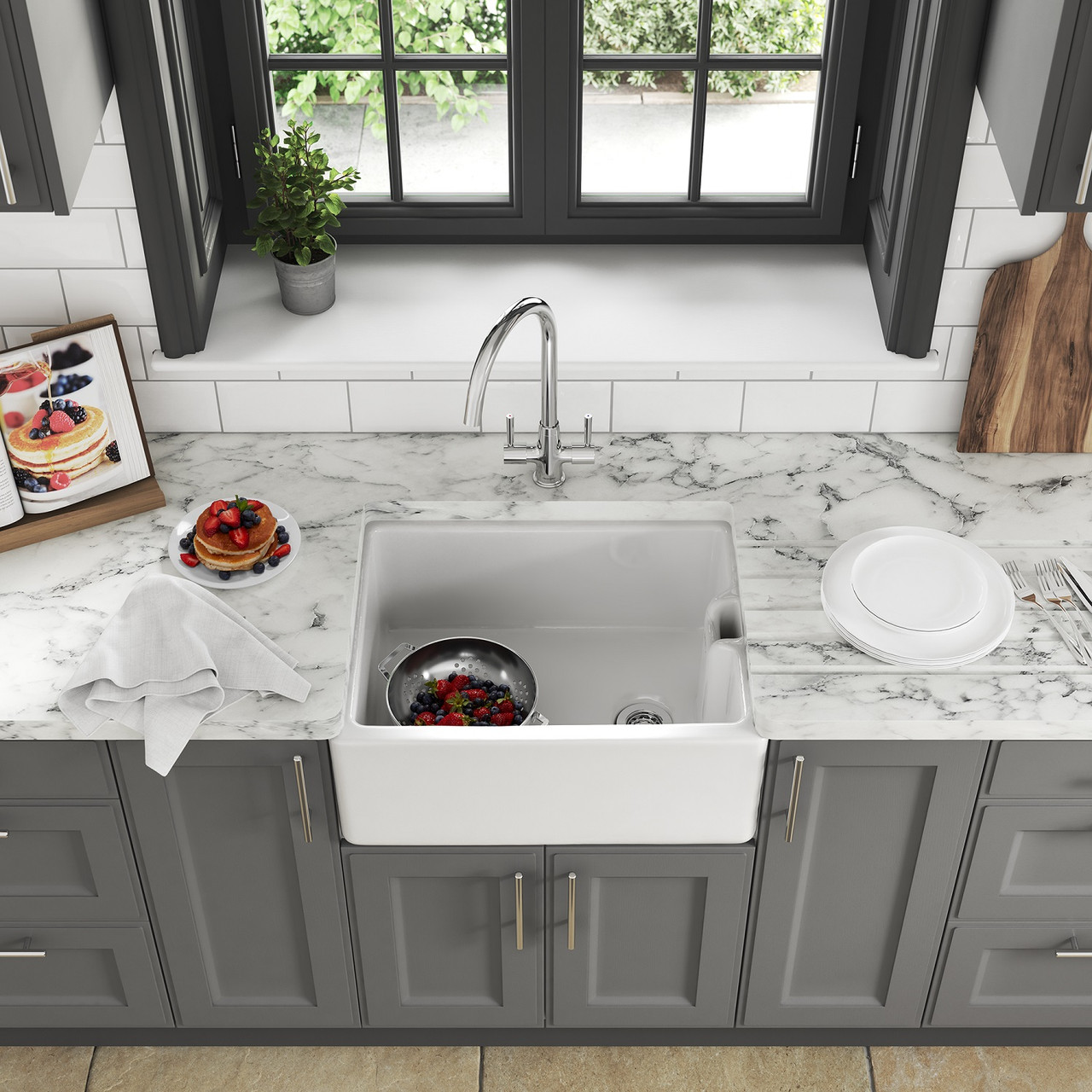 Thomas Denby Belfast 600 Ceramic Kitchen Sink | Sinks.co.uk