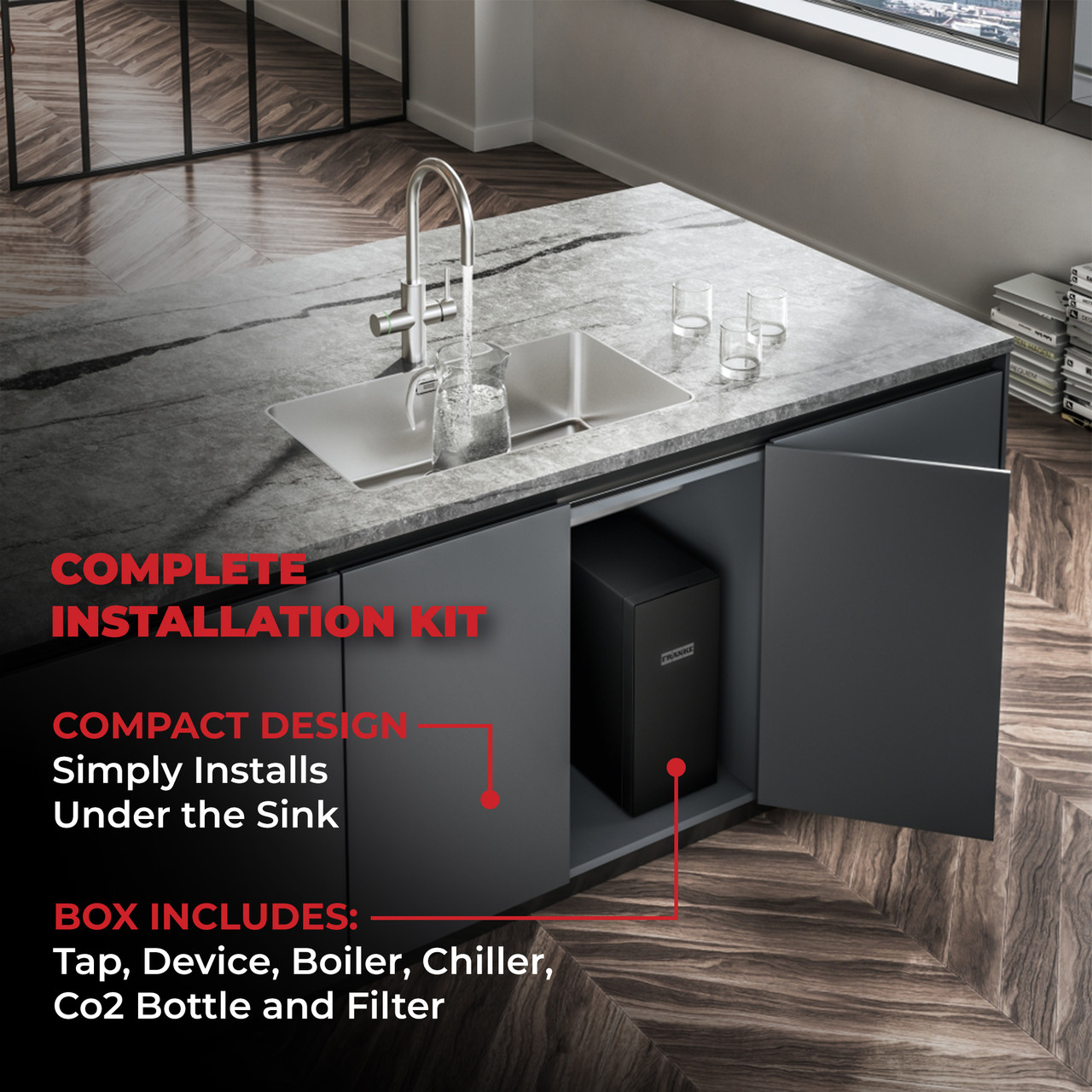 Franke Mythos Water Hub 6 in 1 Electronic SS Tap | sinks.co.uk