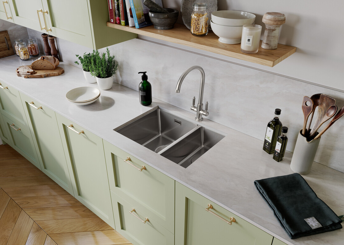 Rangemaster Cubix 1.5 Bowl Stainless Steel Sink | sinks.co.uk