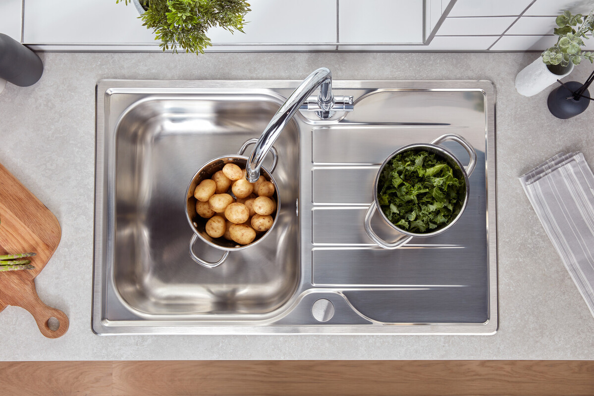 Rangemaster Michigan Single Bowl SS Kitchen Sink | sinks.co.uk