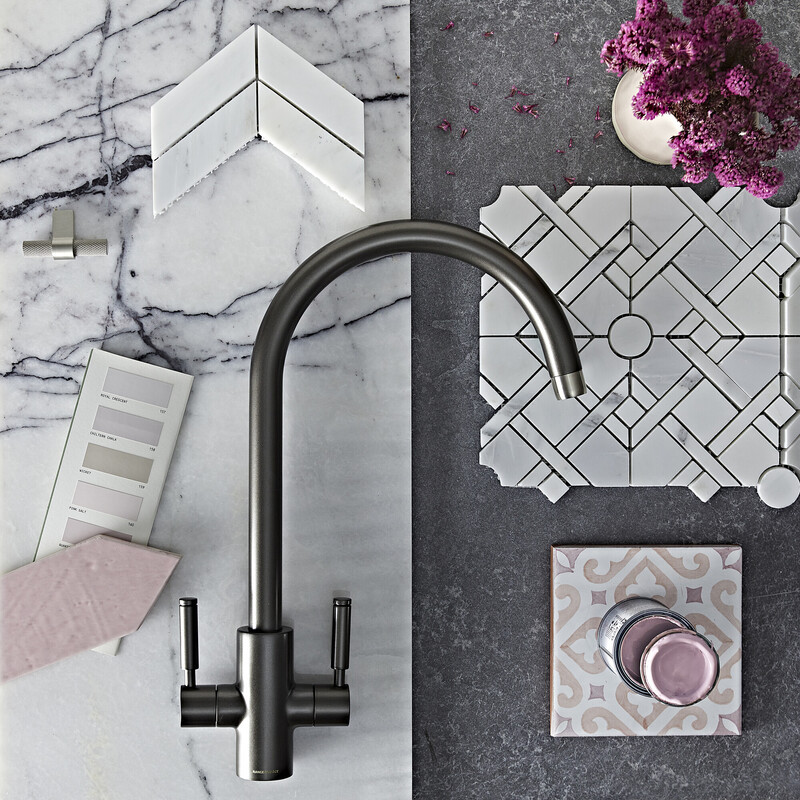 Rangemaster Intense Dual Lever Mixer Tap Matt Black | Sinks