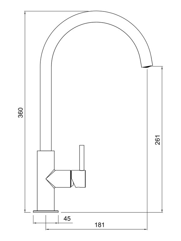 Rangemaster Igneous Granite Single Lever Tap Ash Black | Sinks