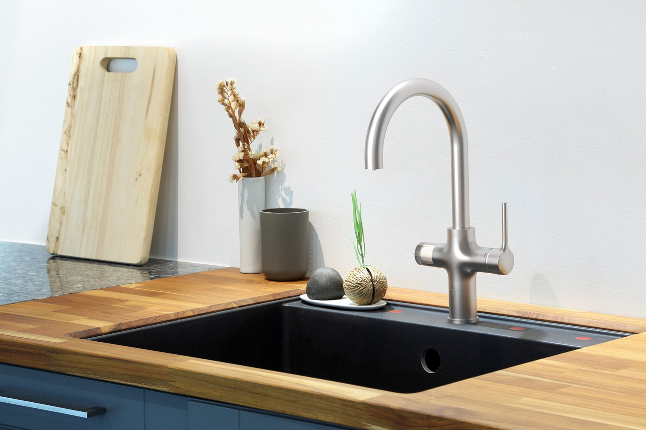 Triflow 4 in 1 Hybrid Pro Boiling Tap – Stainless Steel | Filter Tap