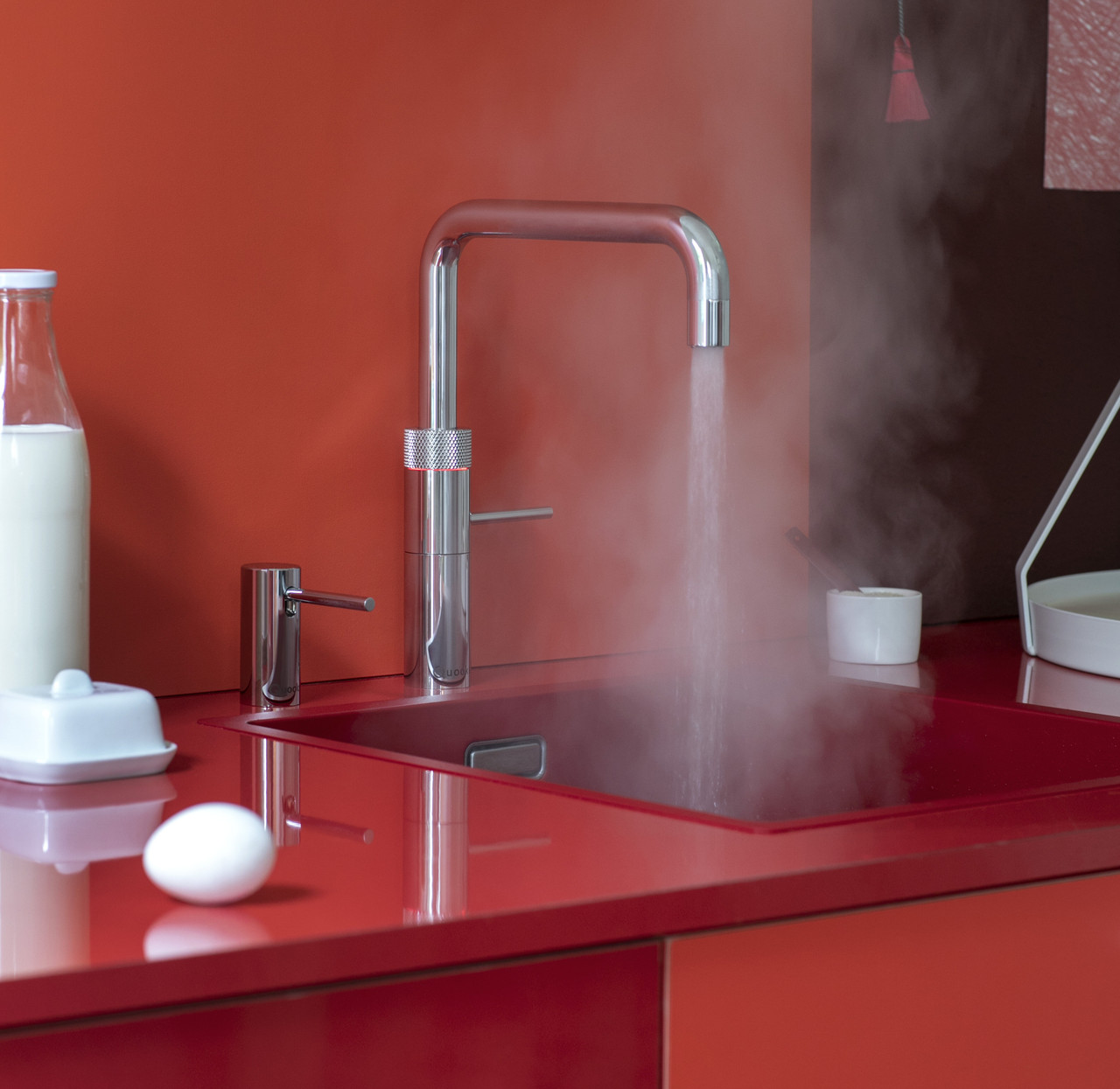 Quooker Tap Fusion Square Chrome | Instant Boiling Water Tap