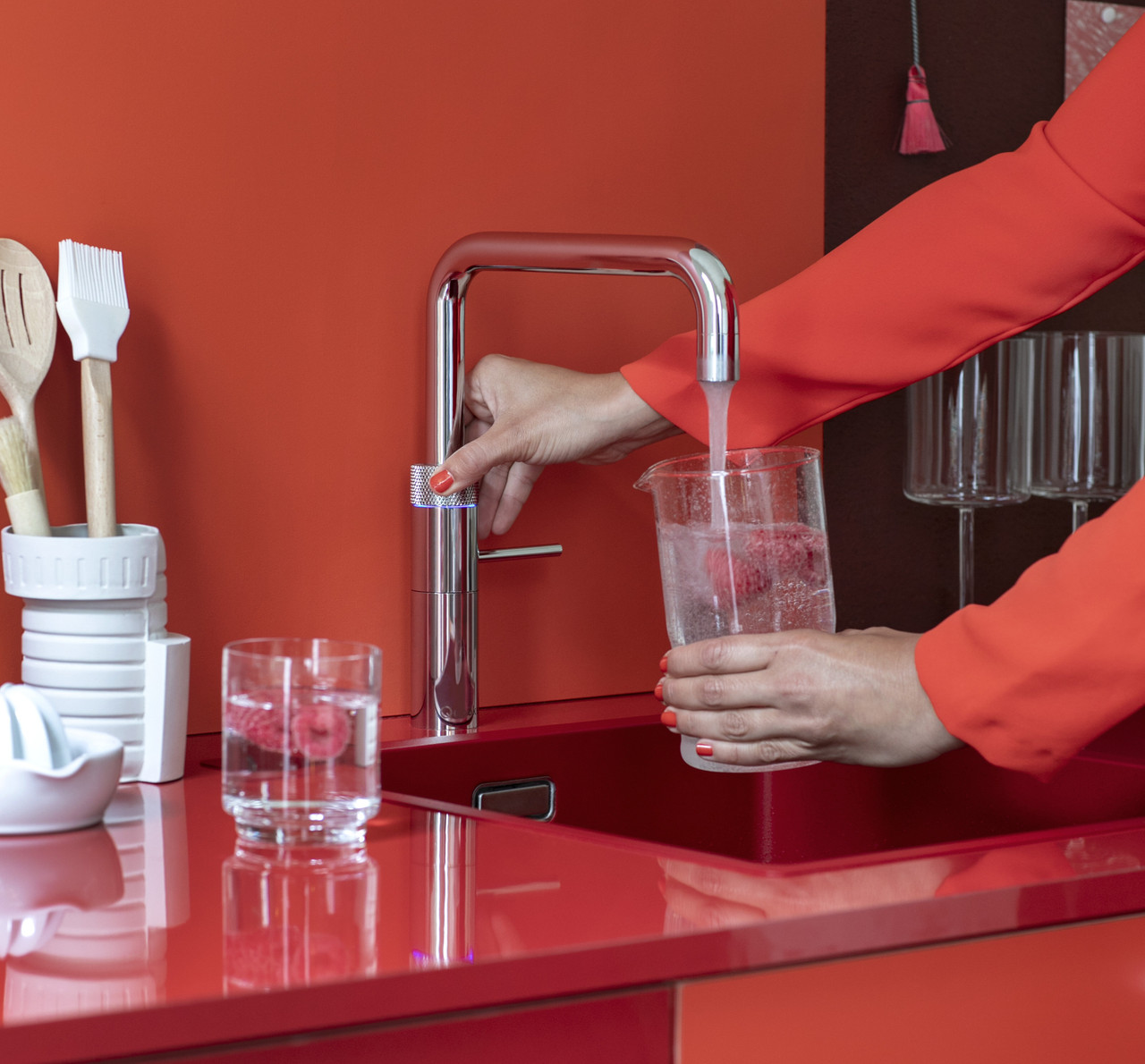 Quooker Tap Fusion Square Chrome | Instant Boiling Water Tap