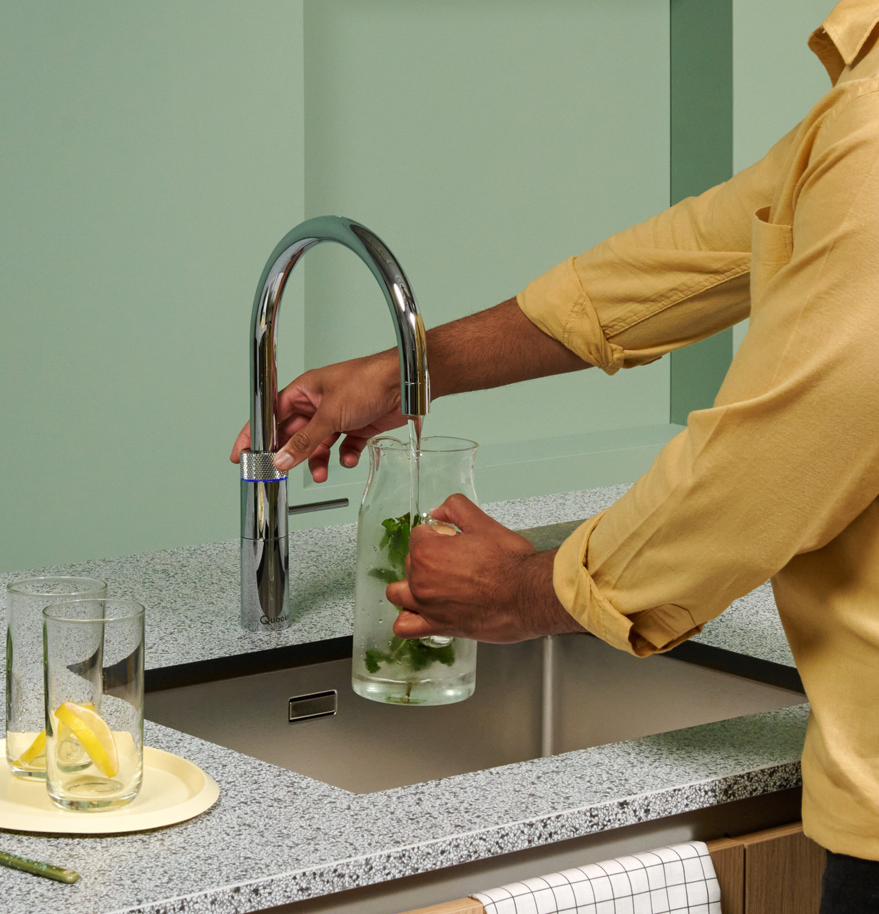 Quooker Tap Fusion Round Chrome | Instant Boiling Water Tap