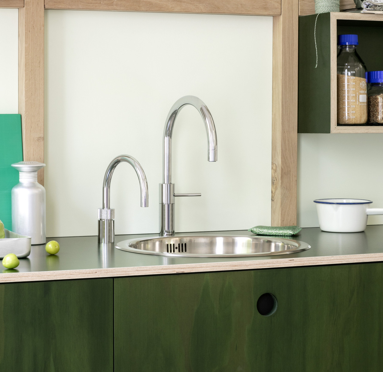 Quooker Tap Nordic Round Chrome | Instant Boiling Water Tap