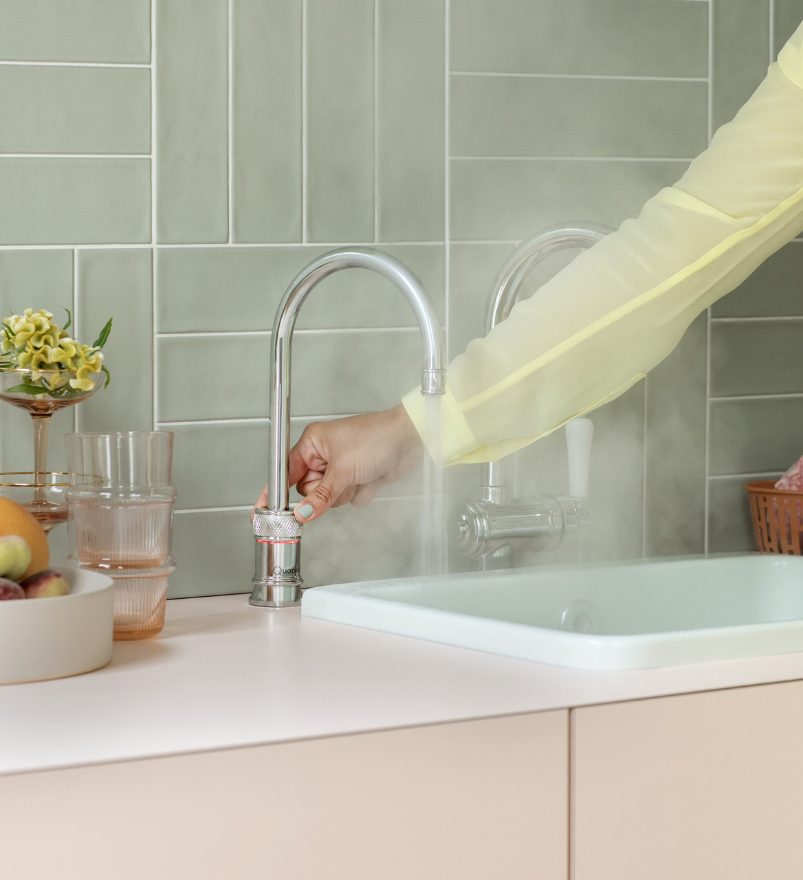 Quooker Tap Classic Nordic Round Chrome | Instant Boiling Tap