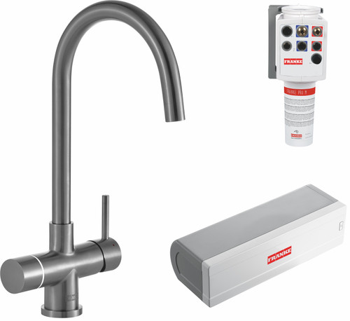 Franke Minerva Helix 4 in 1 Electronic Kettle Tap Complete with Filter ...