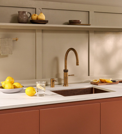 Quooker Tap Classic Fusion Round Patinated Brass | Boiling Tap