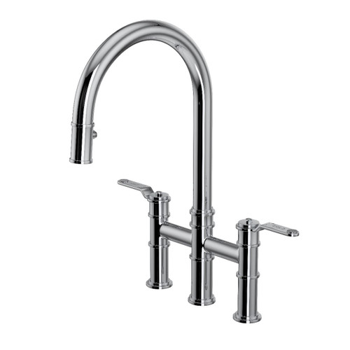 Perrin & Rowe Armstrong Bridge Mixer Pull Down Tap | Sinks.co.uk