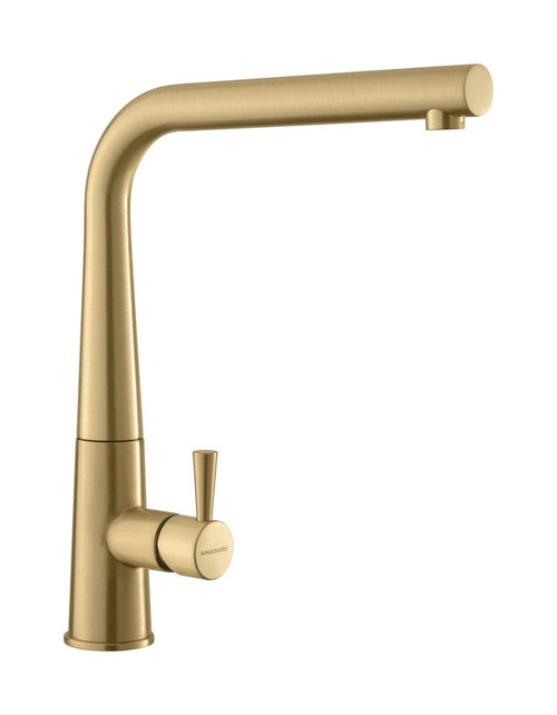 Rangemaster Conical Single Lever Mixer Tap Brushed Brass | Sinks