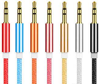 Auxiliary Cables Assorted Colors