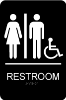 Employee Accessible ADA Restroom Sign