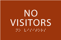 Building/Property Signs - "No" Signs - No Visitors Signs - ADA Central ...
