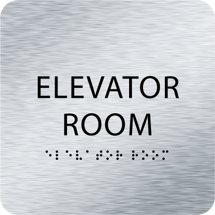 Braille Elevator Room Sign - ADA compliant with Braille | ADA Central Signs