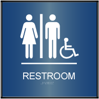 Unisex Bathroom Signs | ADA Central Signs