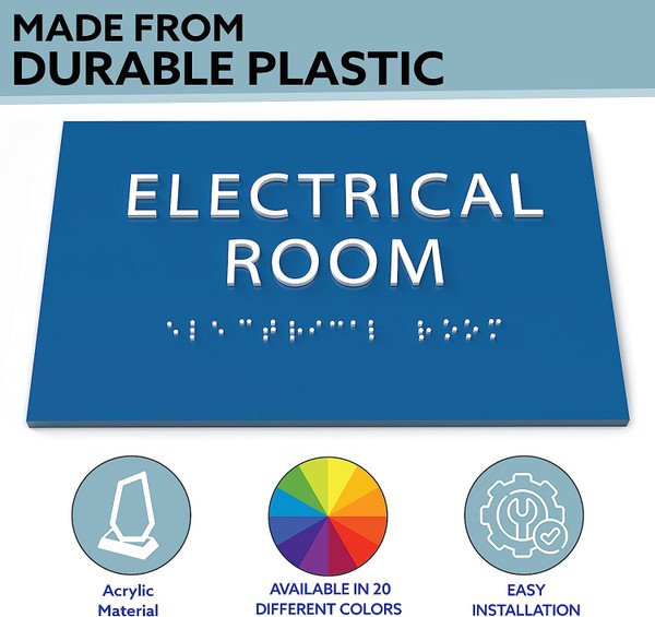 6" x 6" Changable Window Insert ADA Sign