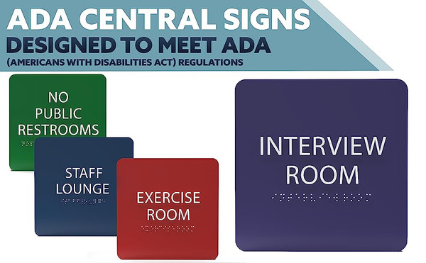 ADA Compliant Room Number Sign
