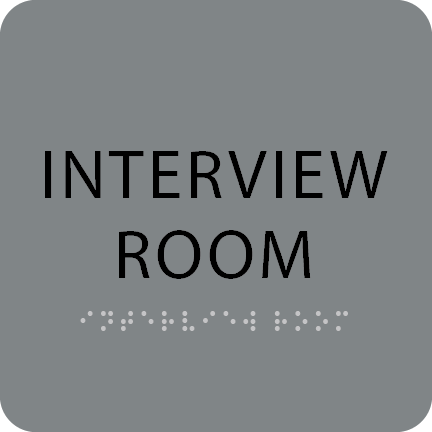 Braille Interview Room ADA Sign - ADA compliant with Braille | ADA ...