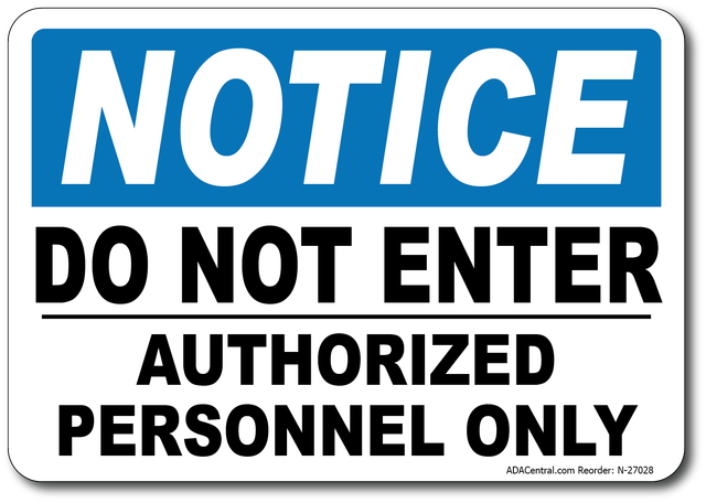 Notice Do Not Prop Open This Door Sign - Safety Signage