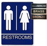 Unisex Restroom Signs | ADA Central Signs