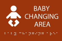 Baby Changing Area ADA Sign
