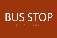 ADA Bus Stop Sign by ADA Central Signs