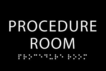 Procedure Room ADA Sign with Braille