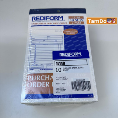 Rediform Purchase Order Book Bottom Punch Two-Part 50/Book Carbonless 10 Pack - Buy now at the ...