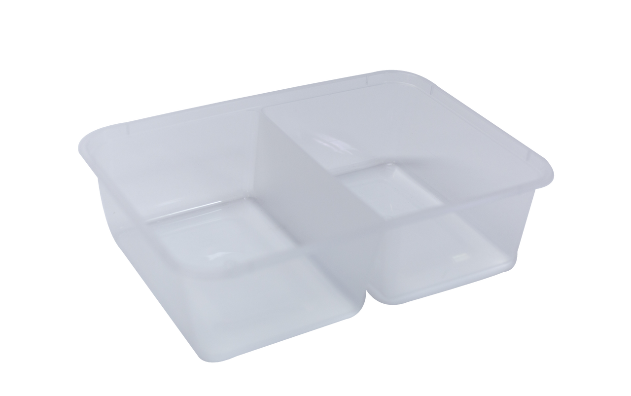 650ml Divided Rectangular base - Packwell Australia
