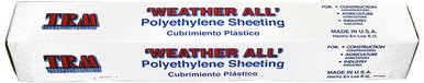 TRM Manufacturing 412C 12 x 100 4 Mil All Weather Plastic Sheeting ...