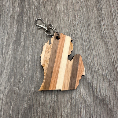 Michigan Keychain - Brownscale