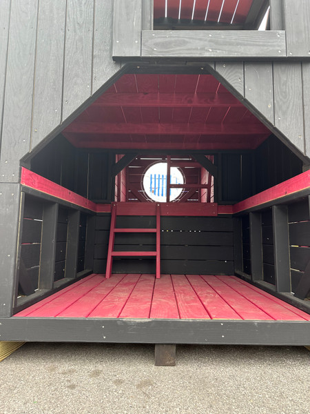 Amish Made Playtime Express Train Engine Locomotive Playground Set