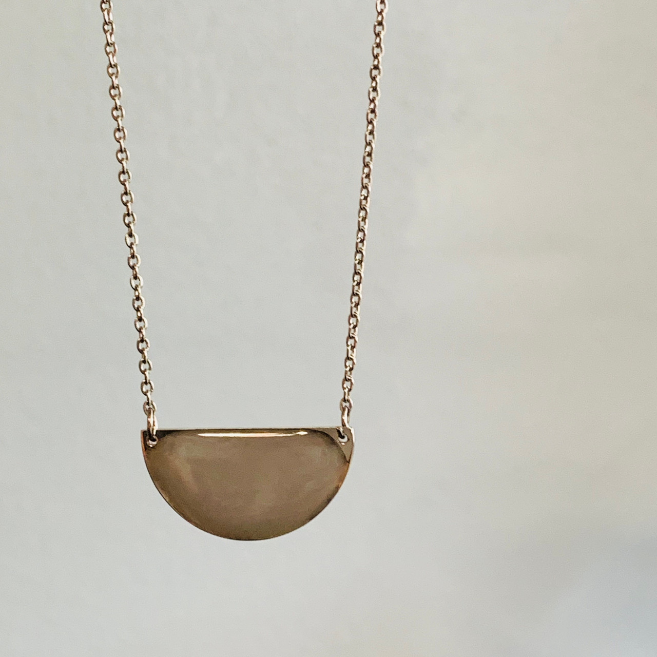layered half moon necklace - hollydayco