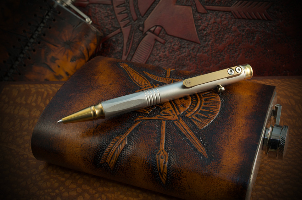 Spartan Blades “Grafi” Titanium Pen - Bronze Anodized | Crafted in the USA